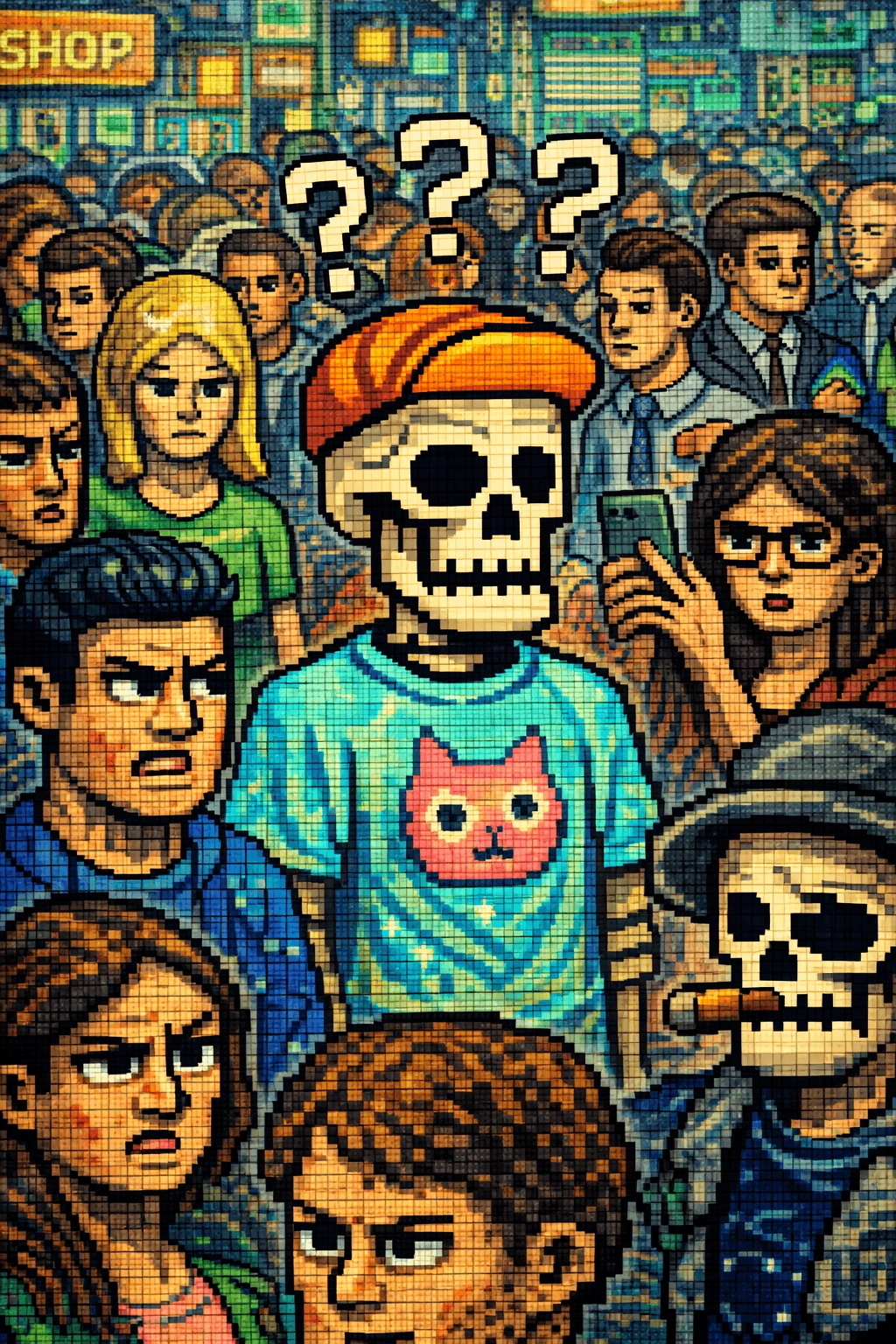 Skull Pixels - Retro Pixels of Decades