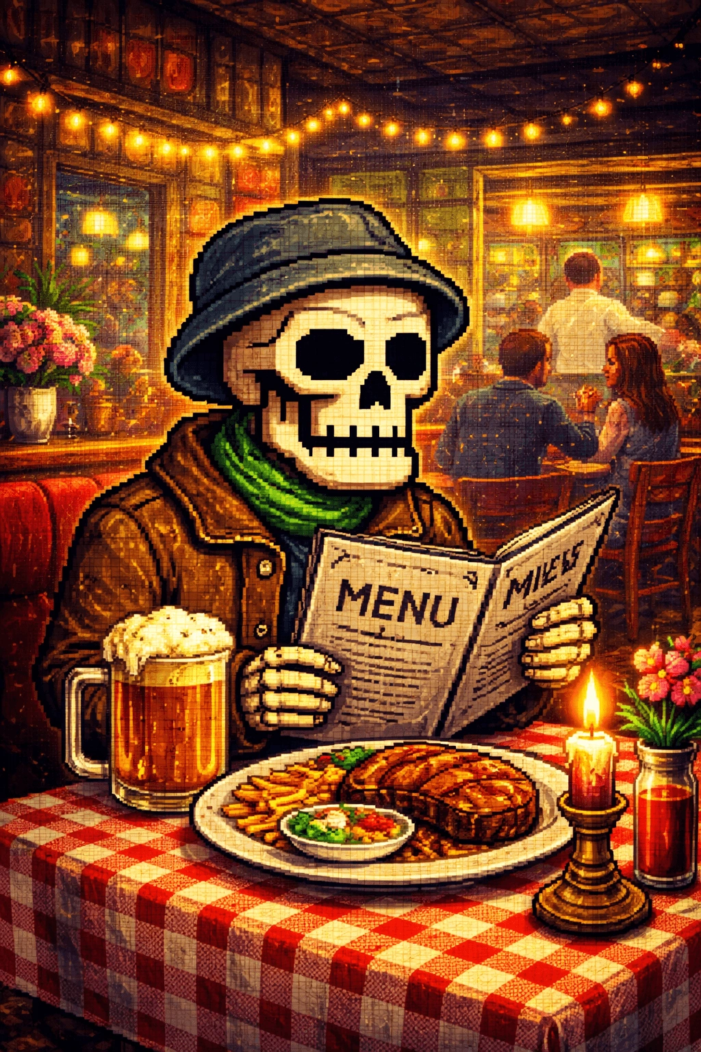 Skull Pixels - Retro Pixels of Decades
